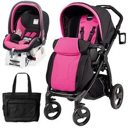 Peg Perego Book Plus Stroller Travel System With A Diaper Bag – Fucsia ...